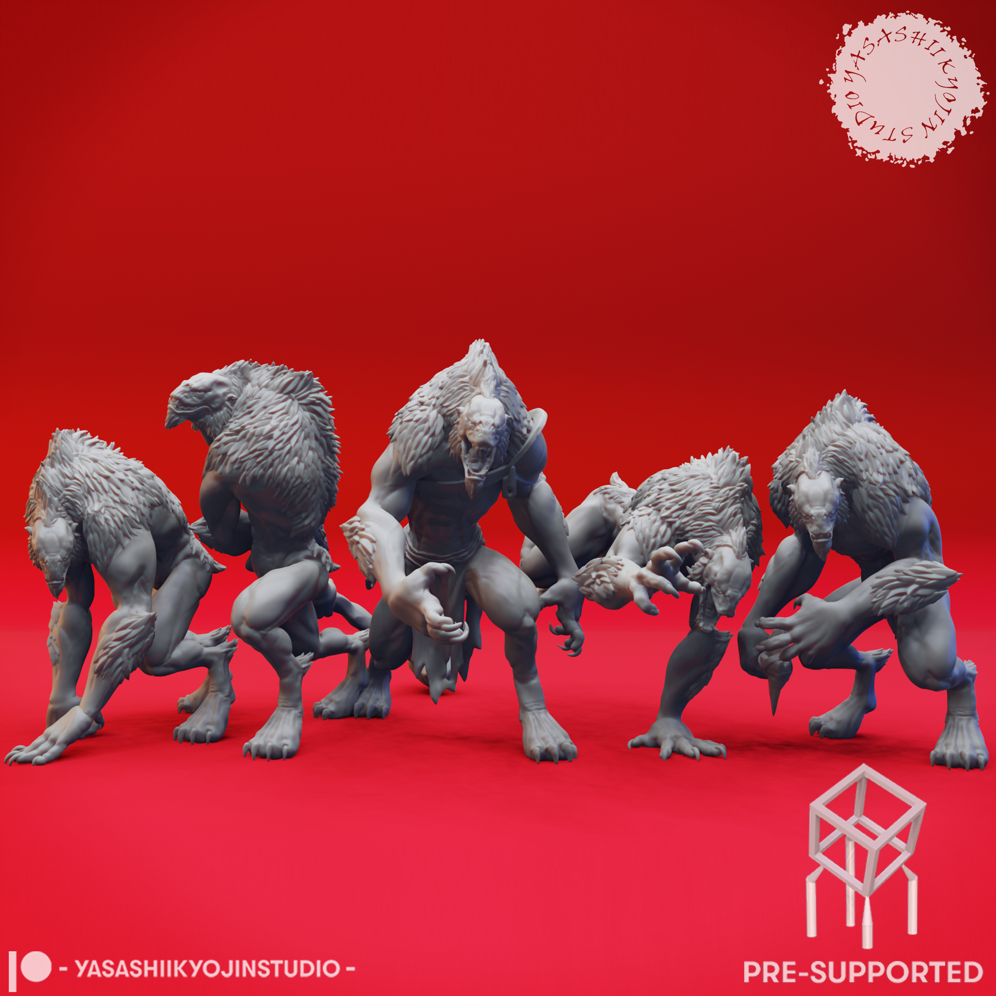 Exclusive Quaggoth Warband - Tabletop Miniatures (Pre-Supported) STL ...