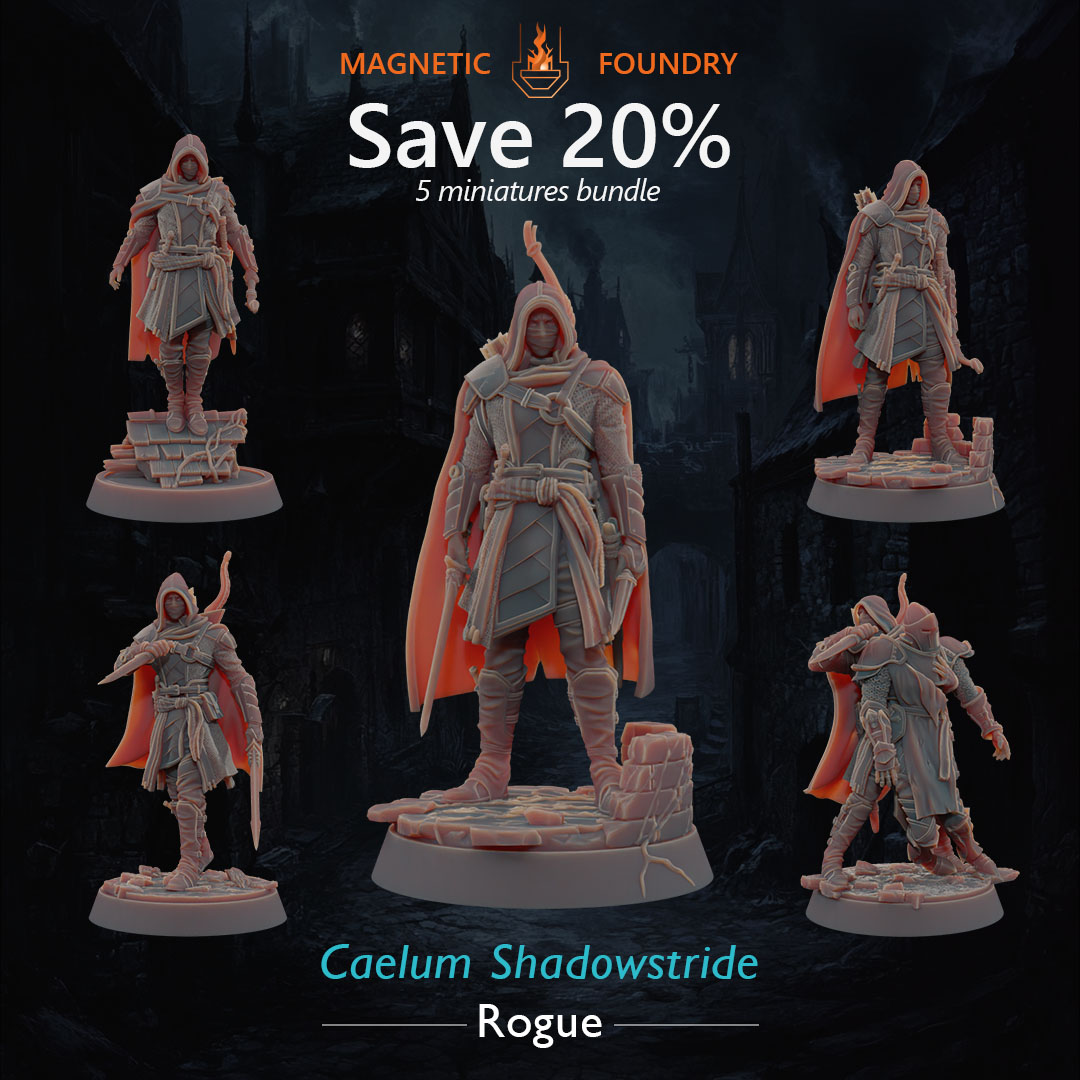 Exclusive Rogue Bundle STL Product Bundle by Magnetic Foundry