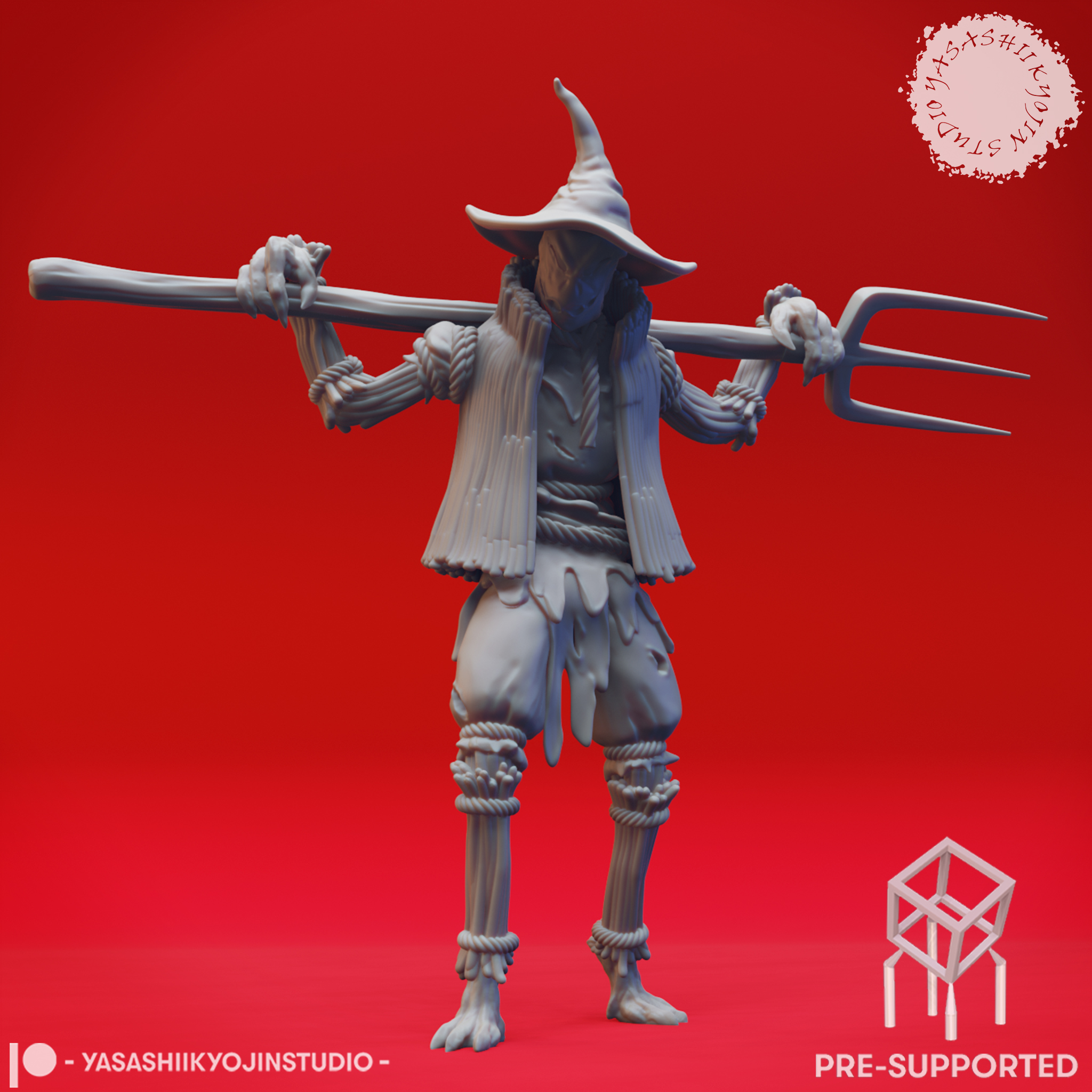 Exclusive Scarecrow Horde - Tabletop Miniatures (Pre-Supported) STL ...