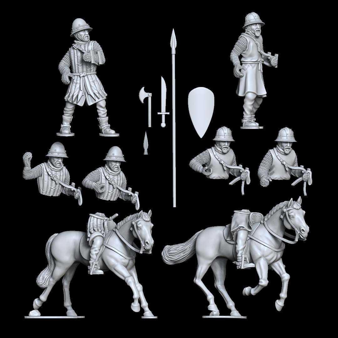 Exclusive Mounted Sergeant Bundle 12-13th Century STL Product Bundle by ...