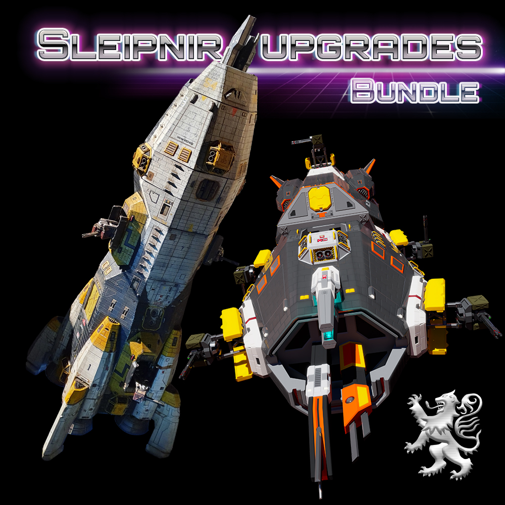 Exclusive Sleipnir Ship Upgrades STL Product Bundle by 2nd Dynasty