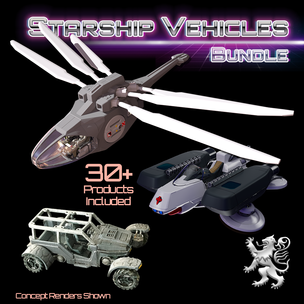 Exclusive 2nd Dynasty Vehicles Bundle STL Product Bundle by 2nd Dynasty