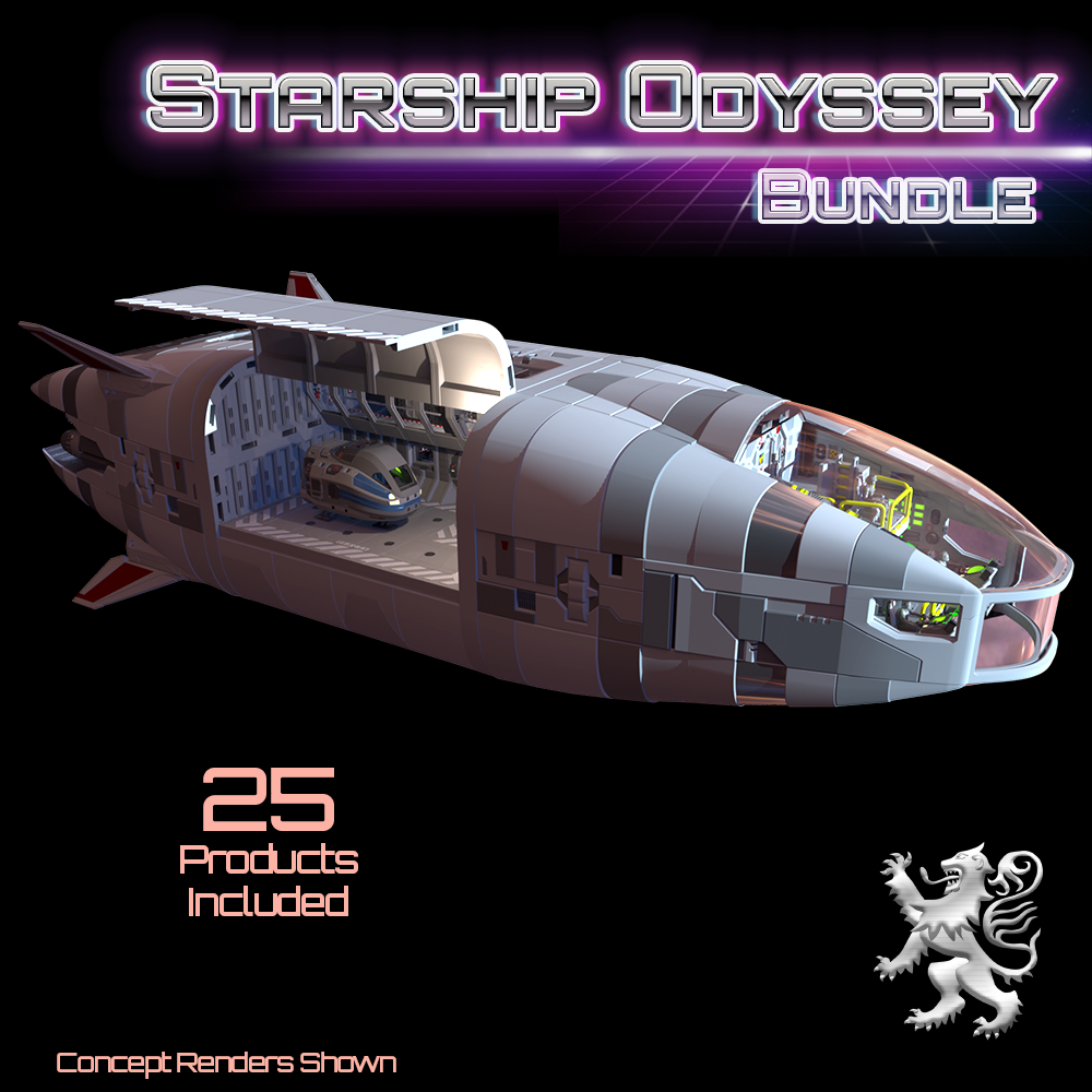 Exclusive Starship Odyssey Bundle STL Product Bundle by 2nd Dynasty