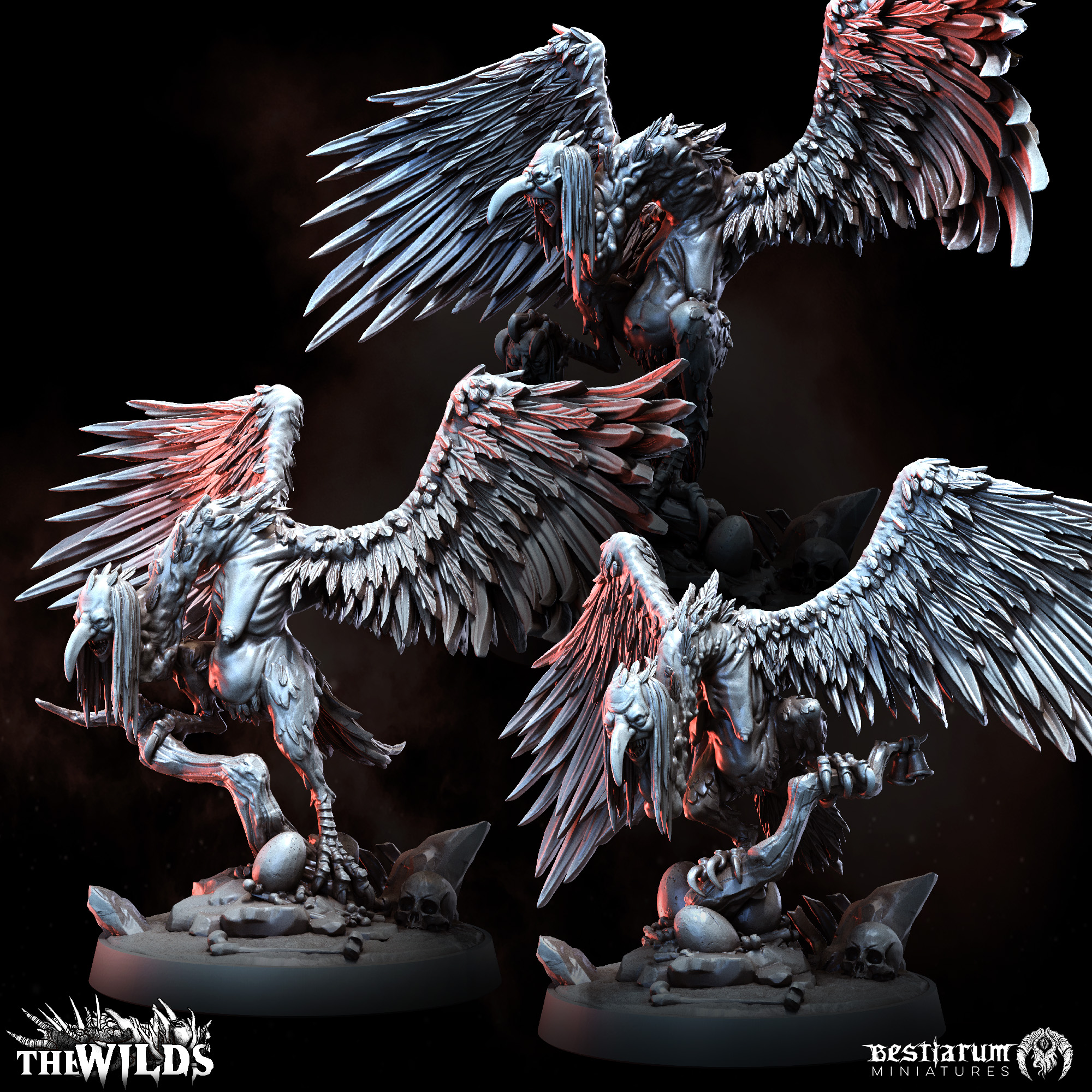 Exclusive Harpy Brood | Wilds | Beasts STL Product Bundle by Bestiarum ...