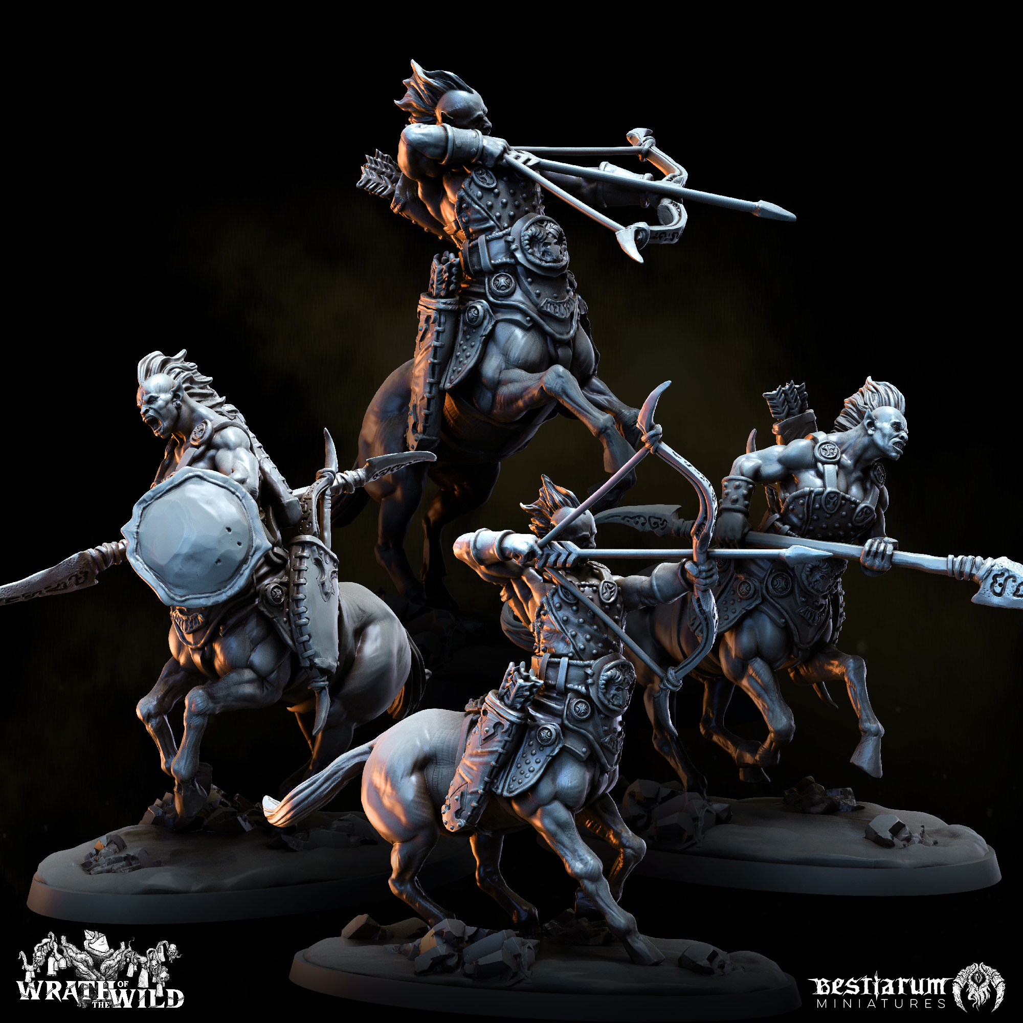 Exclusive Wrath of the Wild Part 1: Centaur Tribe | Beastmen STL ...