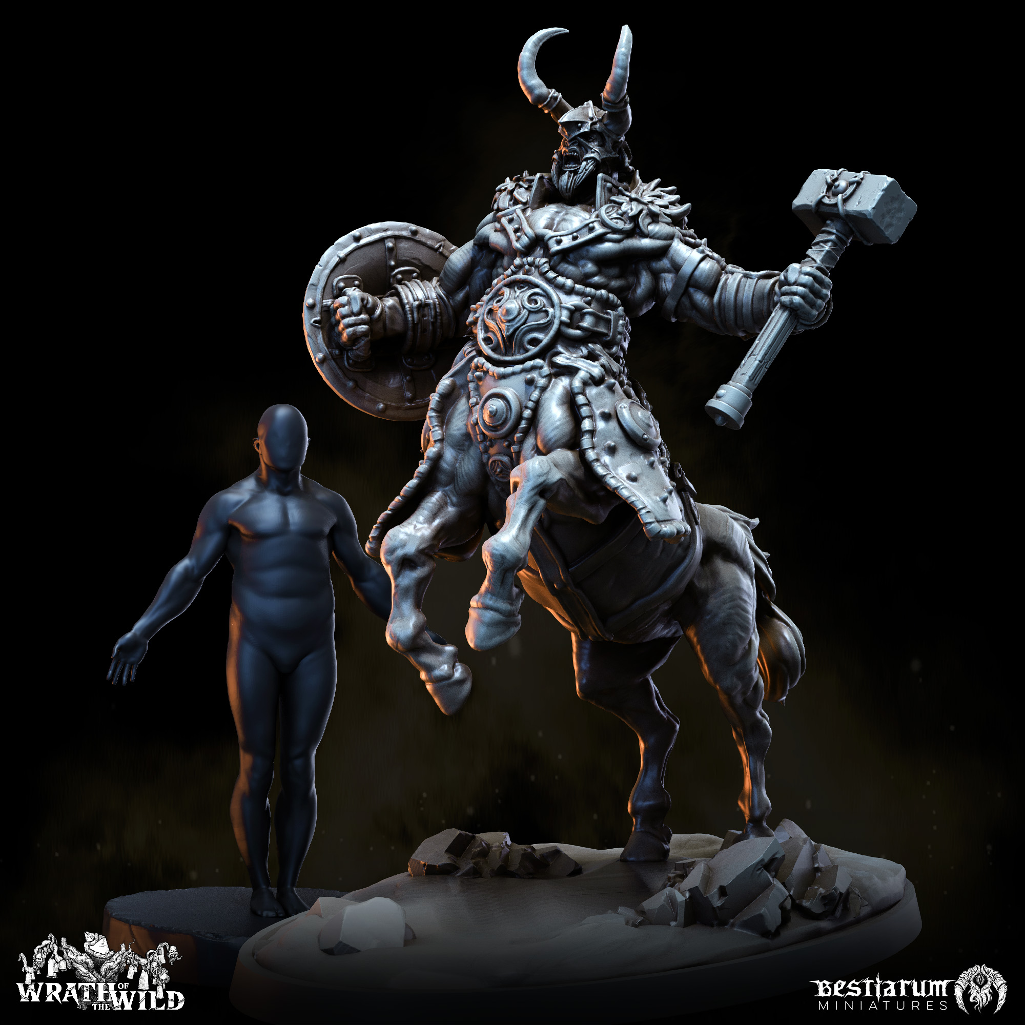 Exclusive Wrath of the Wild Part 1: Centaur Tribe | Beastmen STL ...