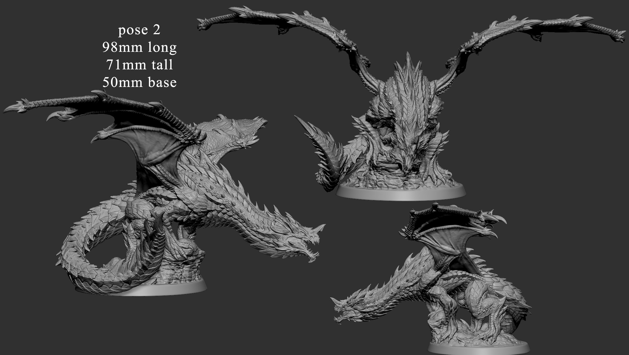 Exclusive Blue DRAGON (Young, Adolescent, Adult, Elder) (7 poses) STL ...