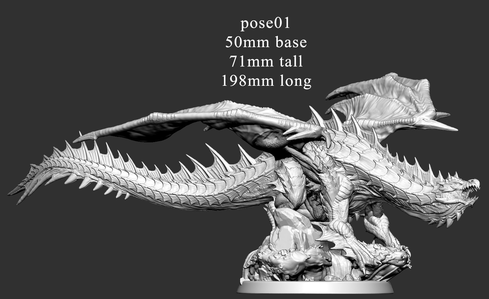 Exclusive Green DRAGON (Young, Adolescent, Adult, Elder) (7 poses) STL ...