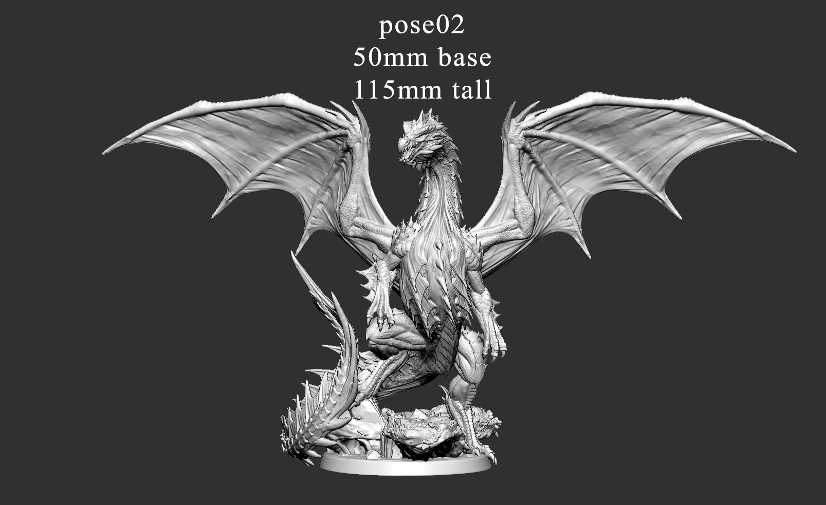 Exclusive Green DRAGON (Young, Adolescent, Adult, Elder) (7 poses) STL ...