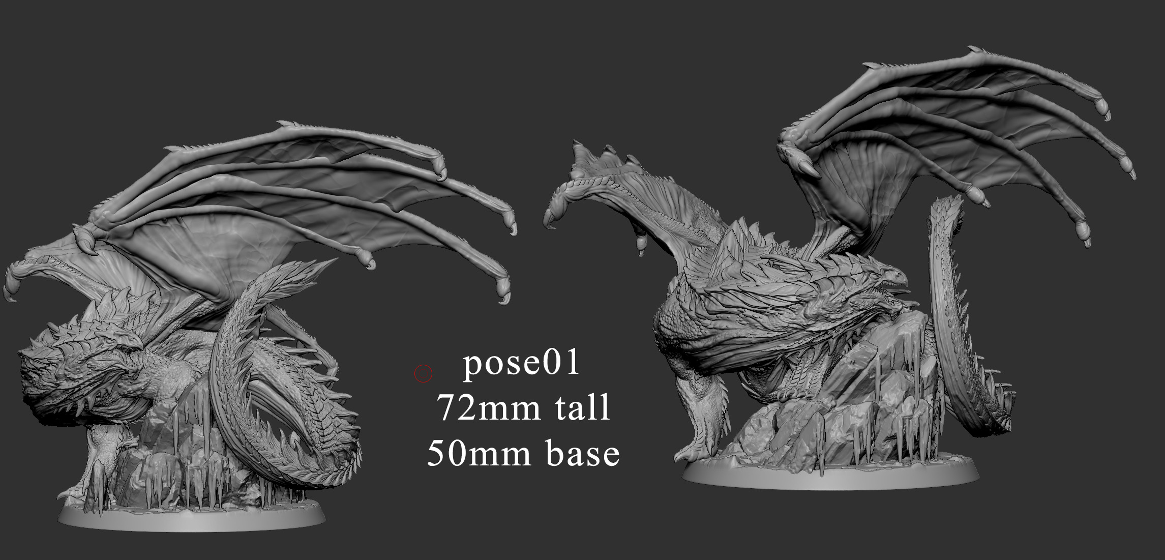 Exclusive White DRAGON (Young, Adolescent, Adult, Elder) (7 poses) STL ...