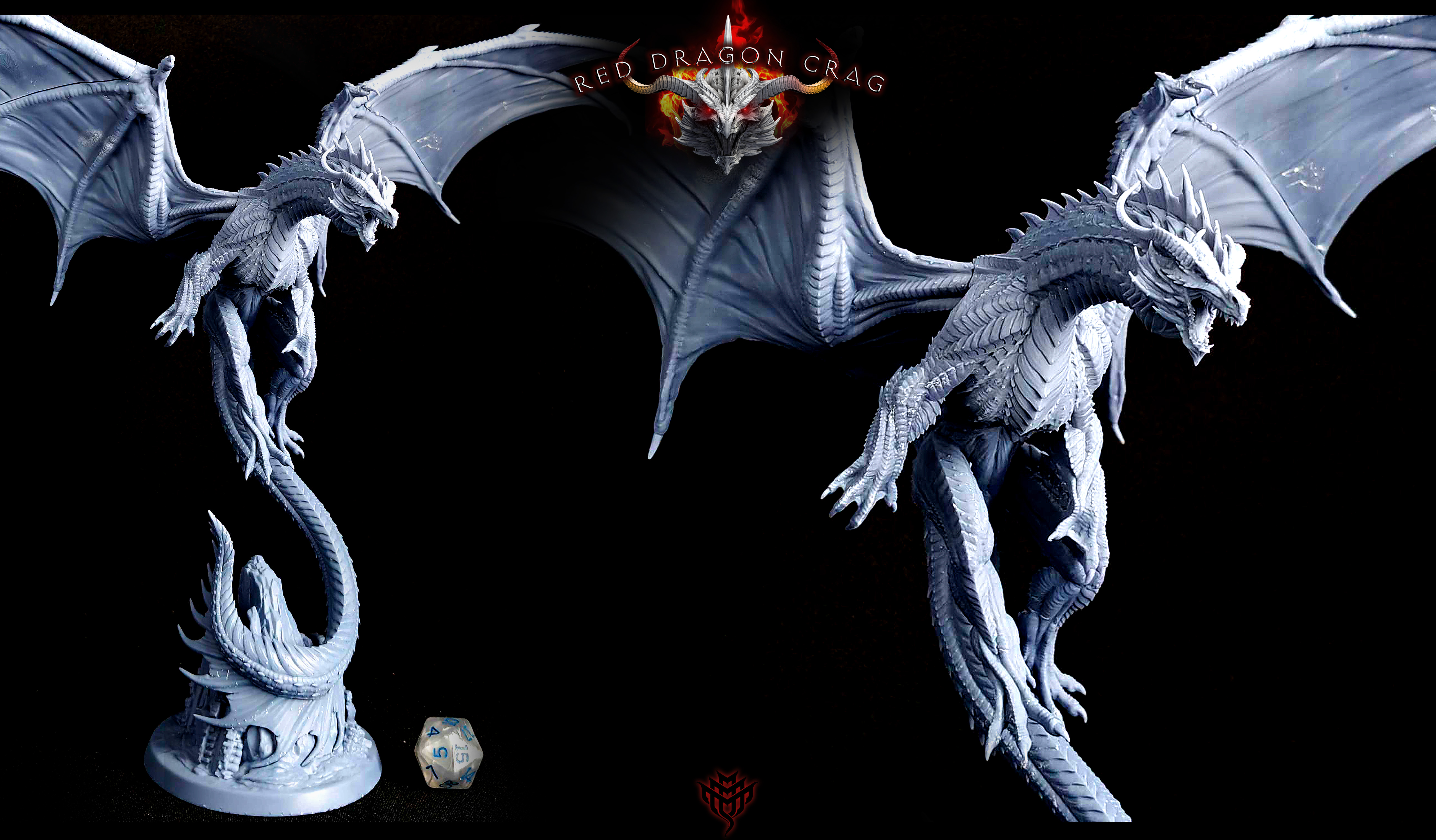 Exclusive RED DRAGON (Young, Adolescent, Adult, Elder) (7 poses) STL ...