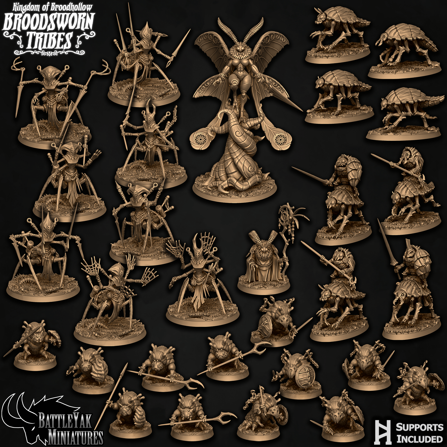 Exclusive Broodsworn Tribes Battle Pack STL Product Bundle by Battle ...