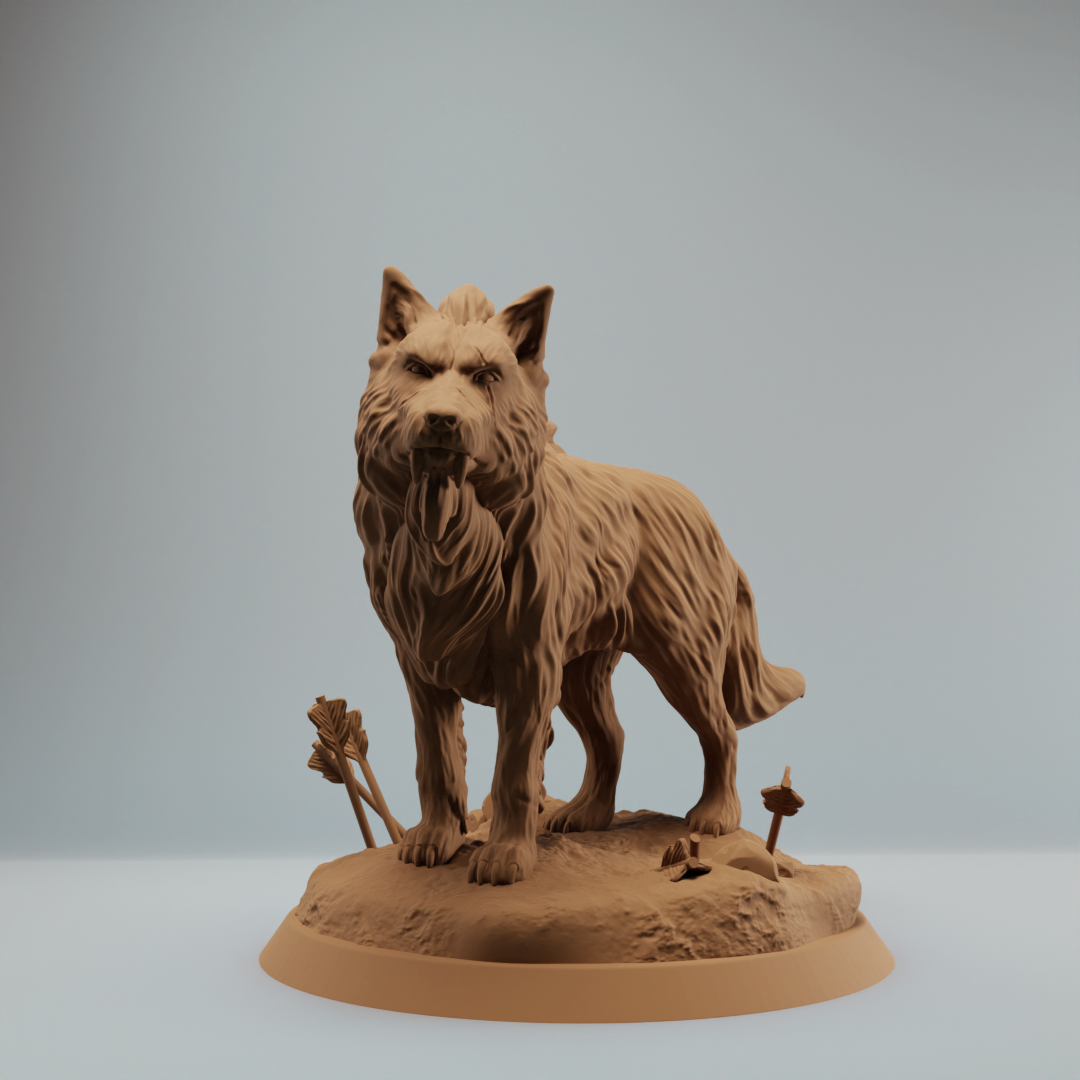 Exclusive Orc Rider on Dire Wolf with Dire Wolves Bundle STL Product ...
