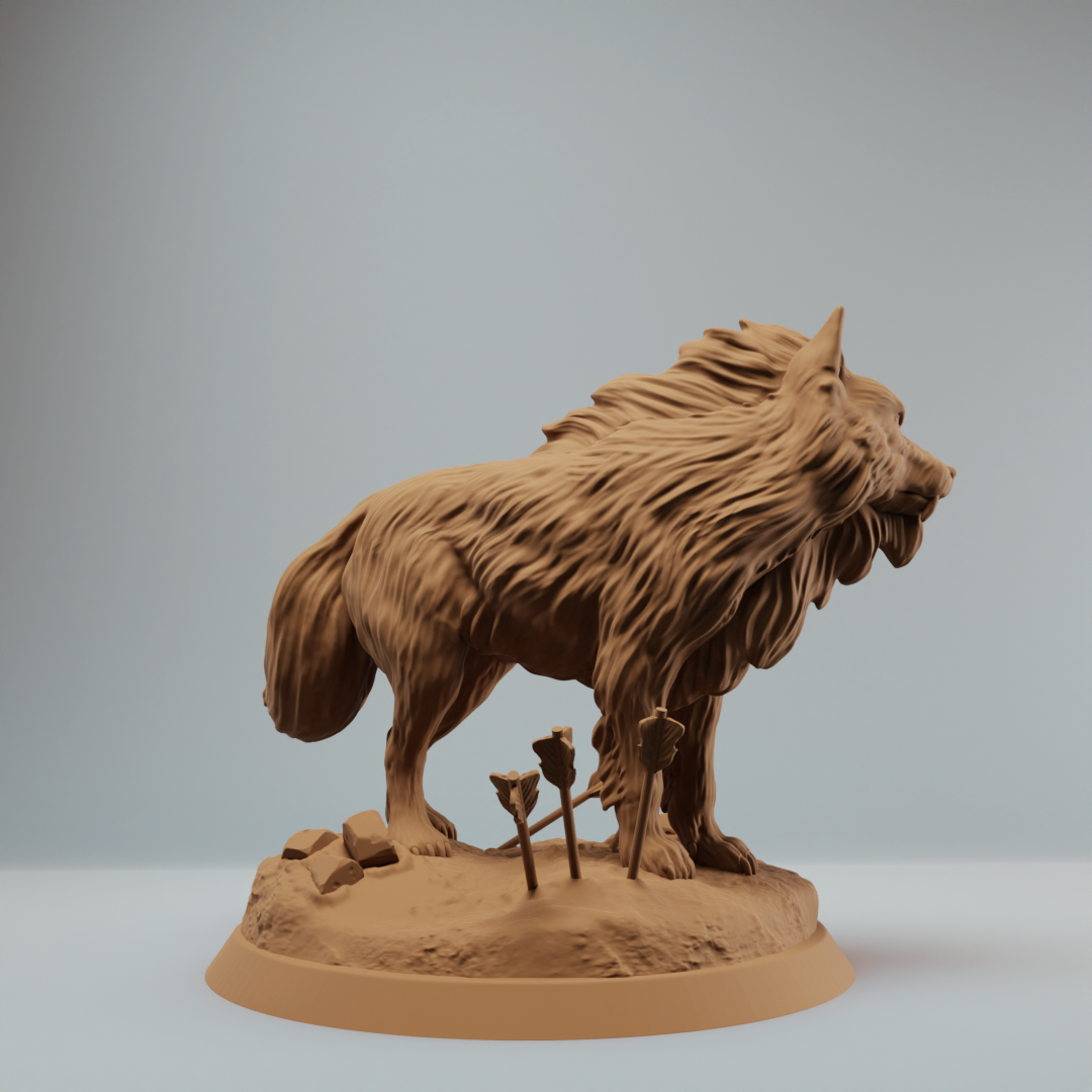 Exclusive Orc Rider on Dire Wolf with Dire Wolves Bundle STL Product ...