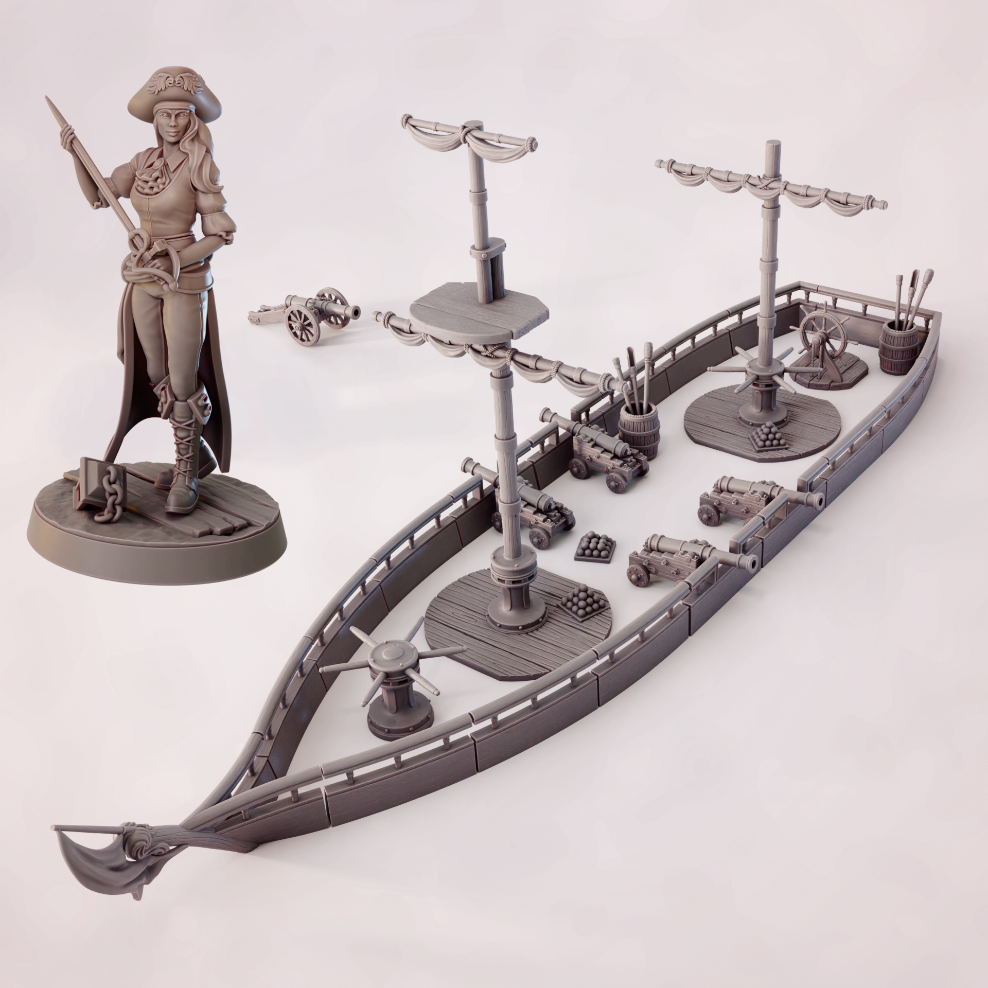 Exclusive Ship & Swashbuckler STL Product Bundle by The Forge of Many ...