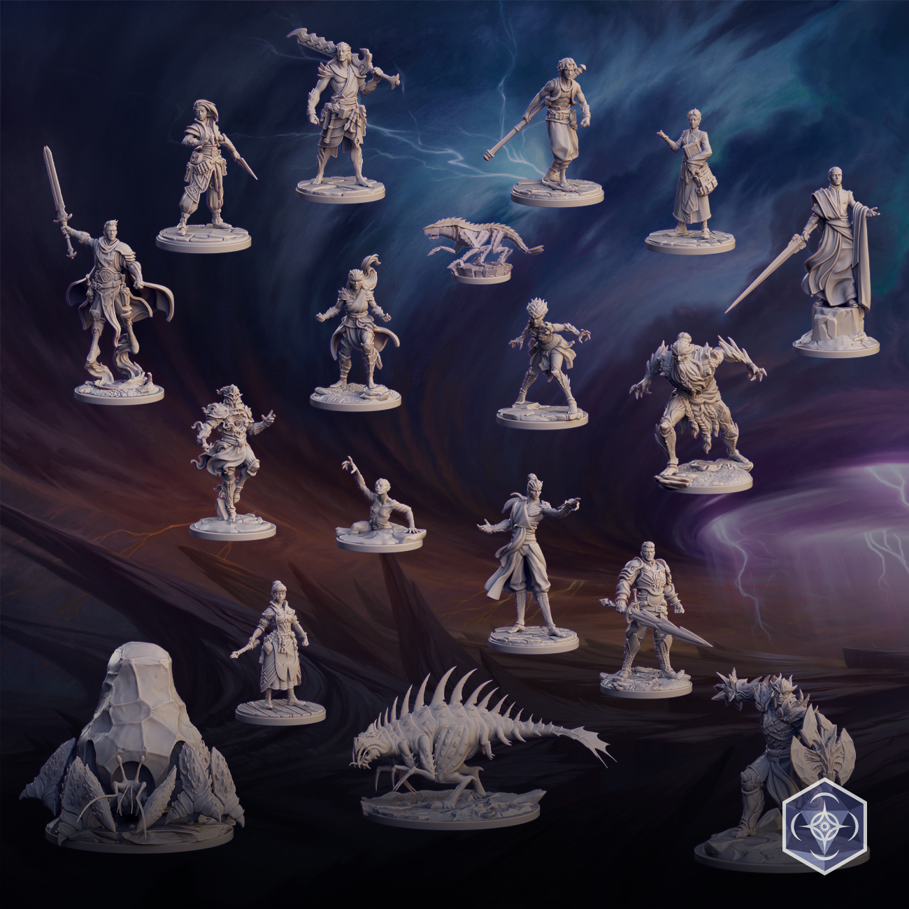 Exclusive Cosmere RPG Stormlight Premium Miniatures Pack STL Product ...