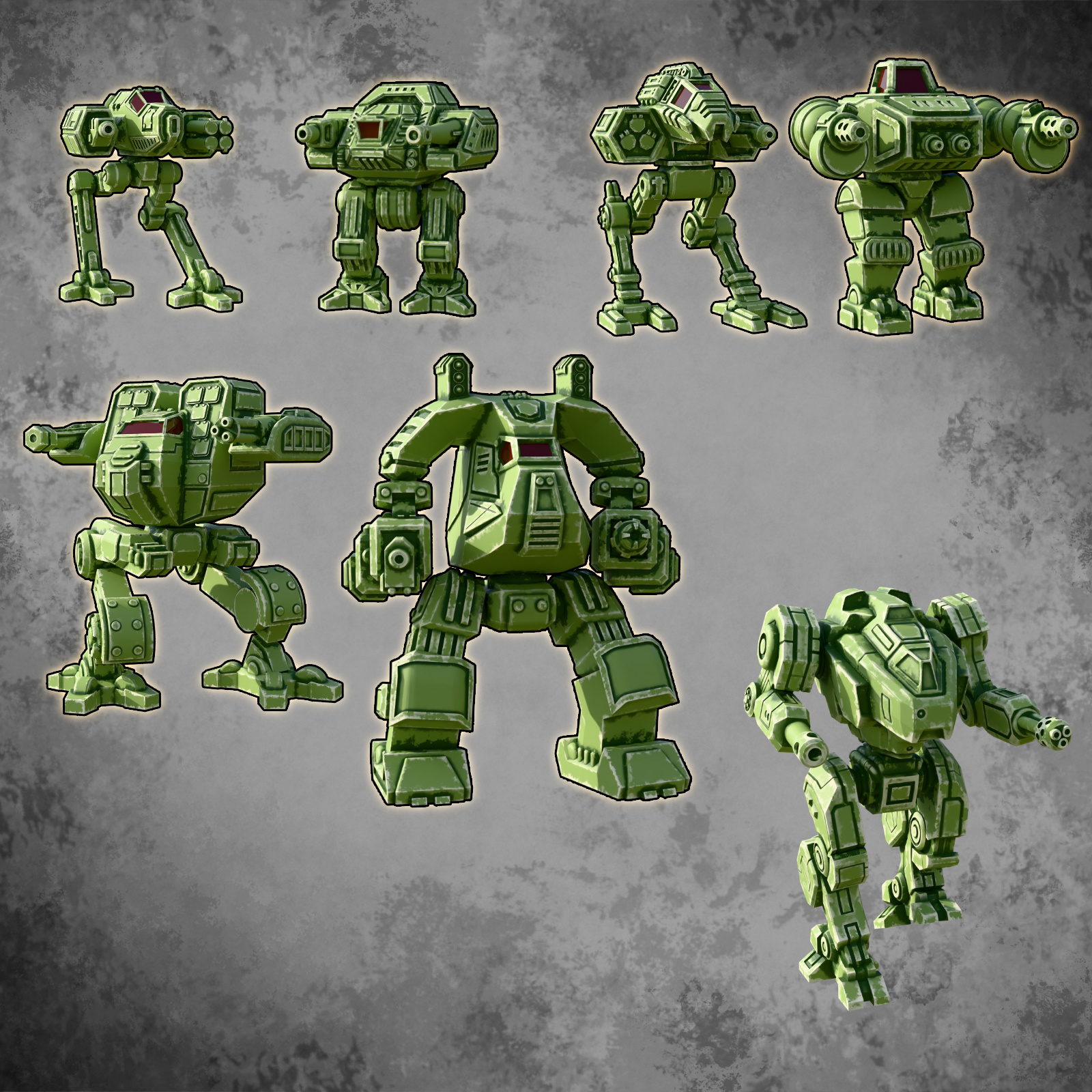 Exclusive Stygian mech defense force and 6mm terrain STL Product Bundle ...