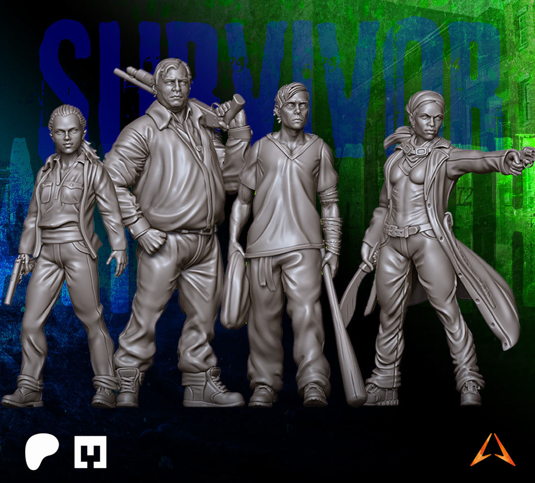 Exclusive SURVIVORS 28 DAYS LATER STL Product Bundle by Aftermath Studios