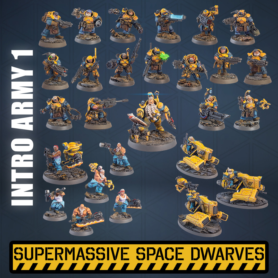Exclusive Supermassive Space Dwarves Bundle: Intro Army 1 STL Product ...