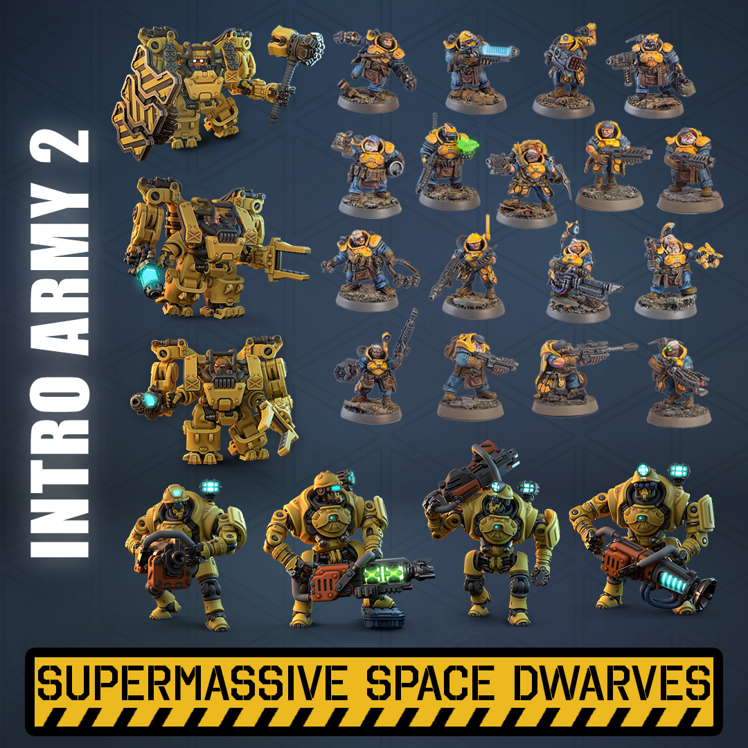 Exclusive Supermassive Space Dwarves Bundle: Intro Army 2 STL Product ...