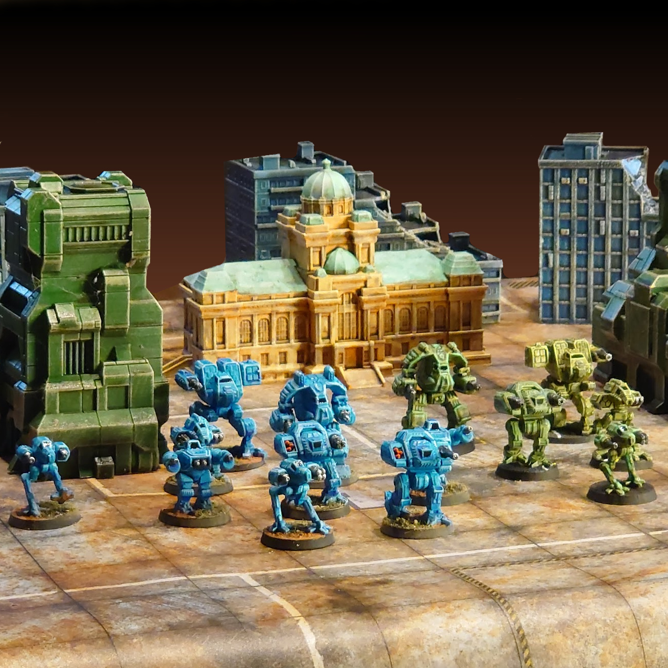 Exclusive Stygian mech defense force and 6mm terrain STL Product Bundle ...