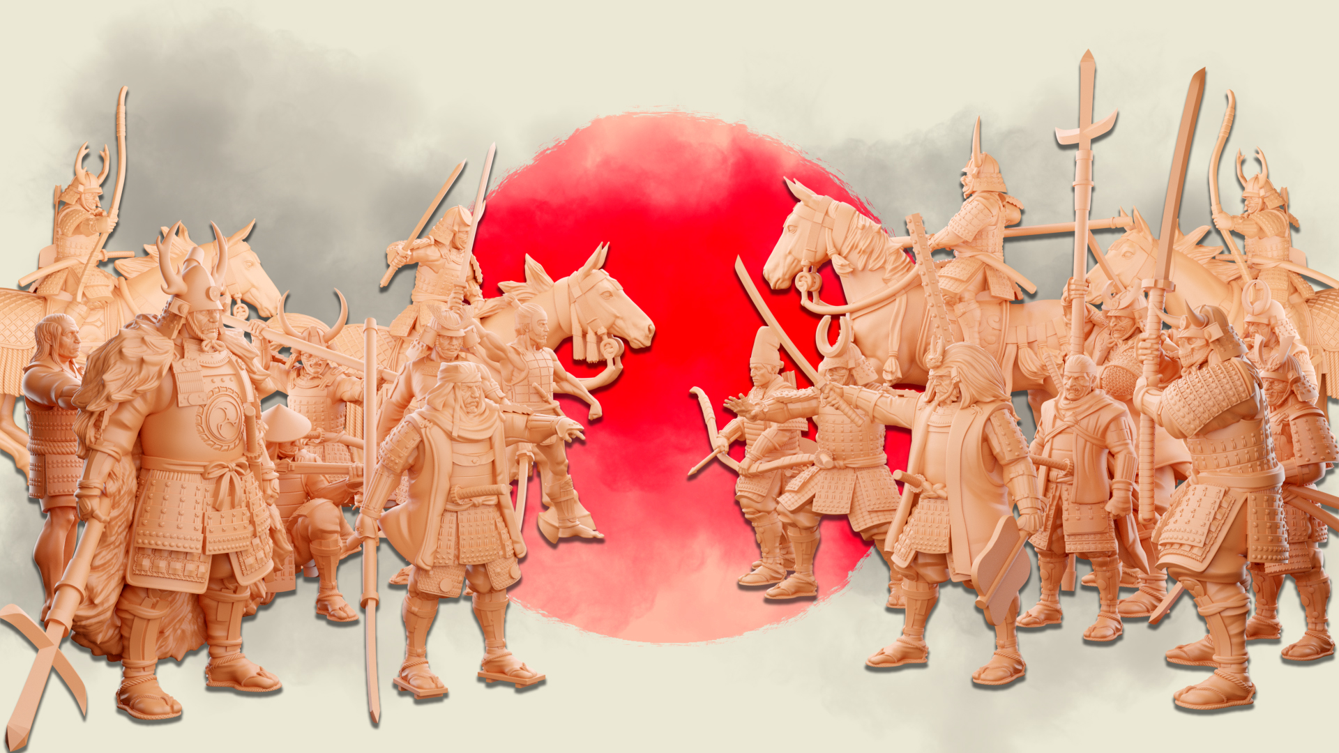 Exclusive Samurai Rising Vol. 1 STL Product Bundle by Saga Miniatures
