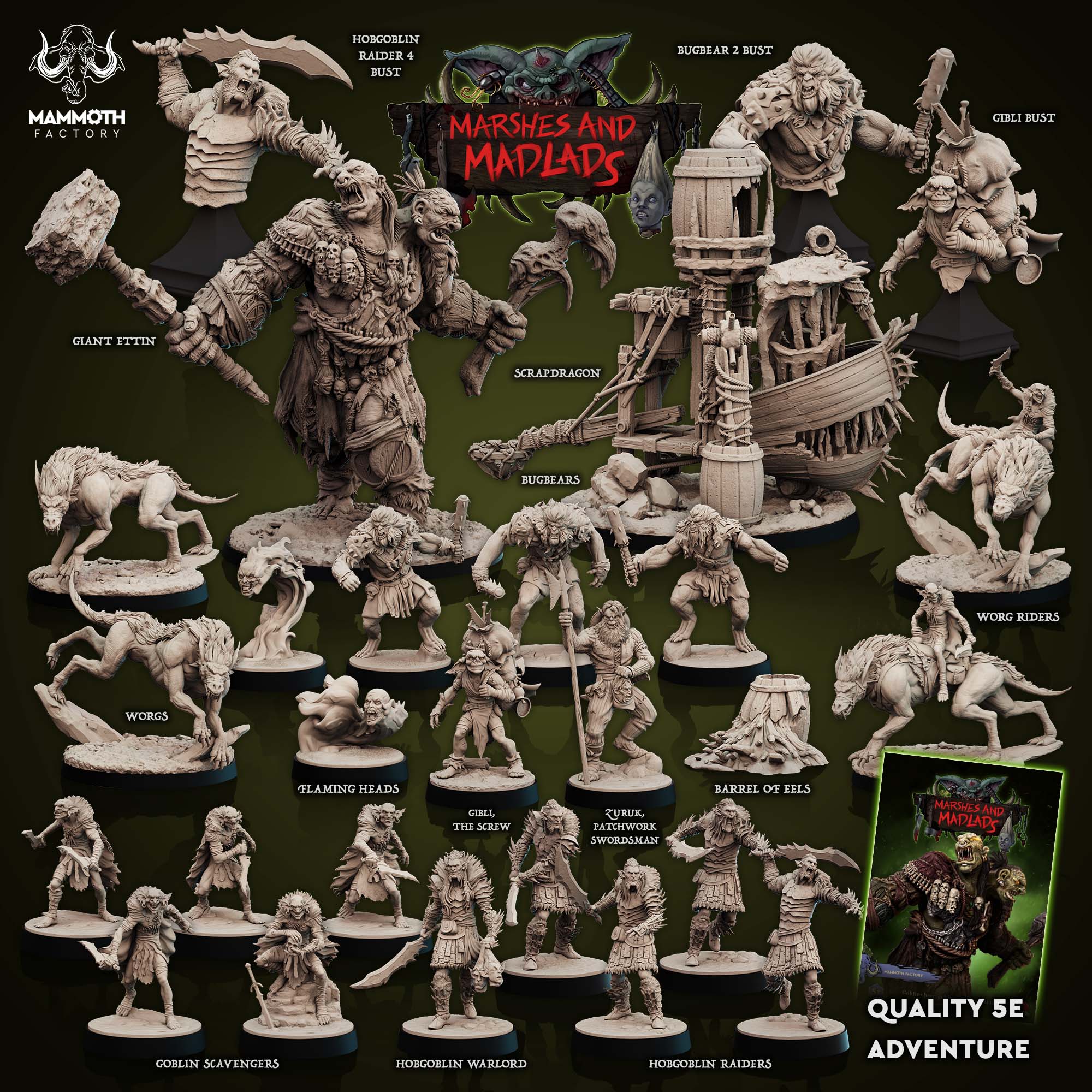 Exclusive The Hoard of Ghaundal: 8 STL Collections & 5e Adventures STL Product Bundle by Mammoth ...