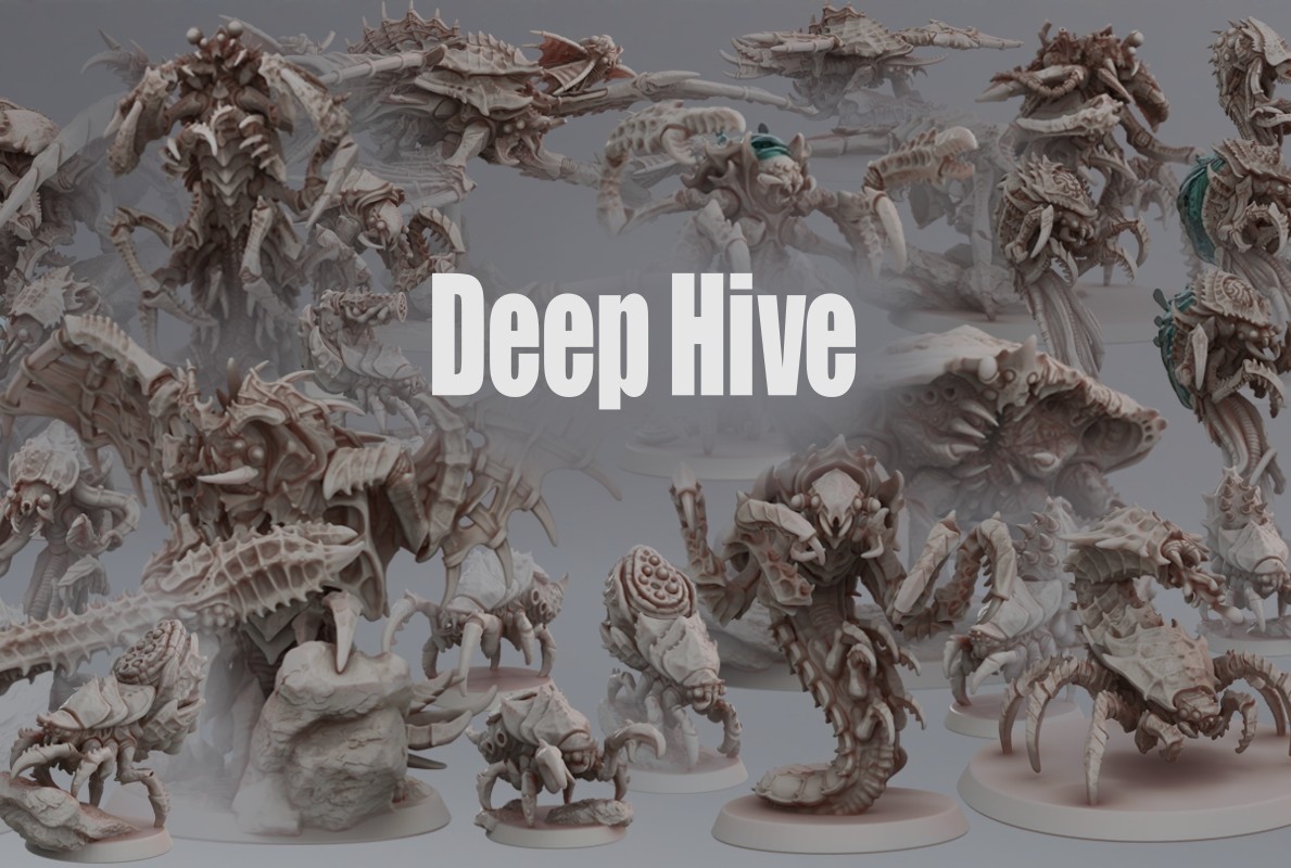 Exclusive -DEEP HIVE - The big Bundle STL Product Bundle by Oshounaminis