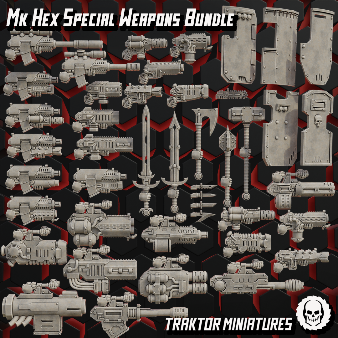 Exclusive Mk Hex Special Weapons Bundle STL Product Bundle by Traktor ...