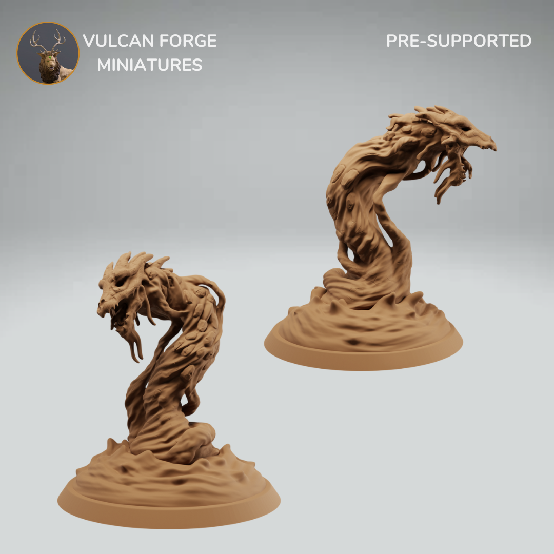 Exclusive Desert Wyrm, sand worm pre supported wyrm Bundle STL Product ...